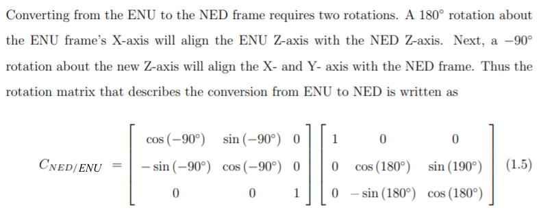 导航坐标系变换关系_ecef转ned-CSDN博客