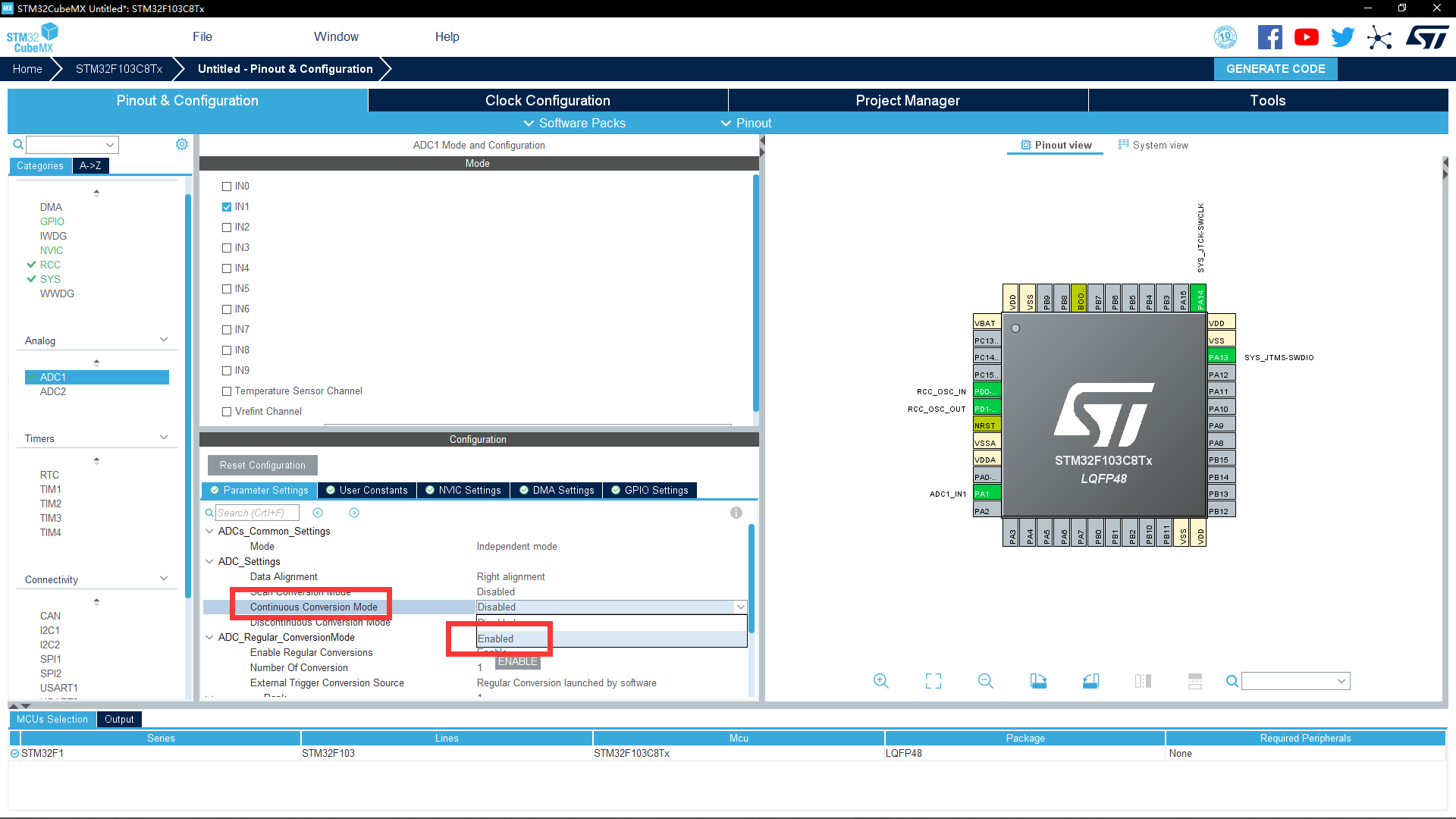STM32CUBEMX使用HAL库配置单通道ADC+DMA_stm32mcubeide adc dma callback-CSDN博客