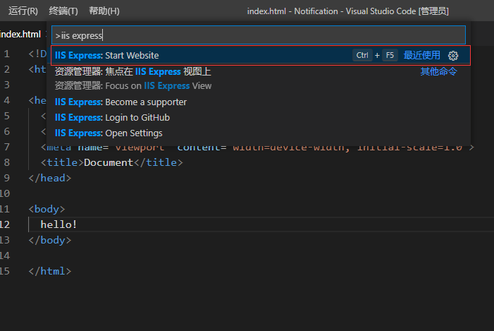 vs code 安装 IIS Express_vscode iis express-CSDN博客