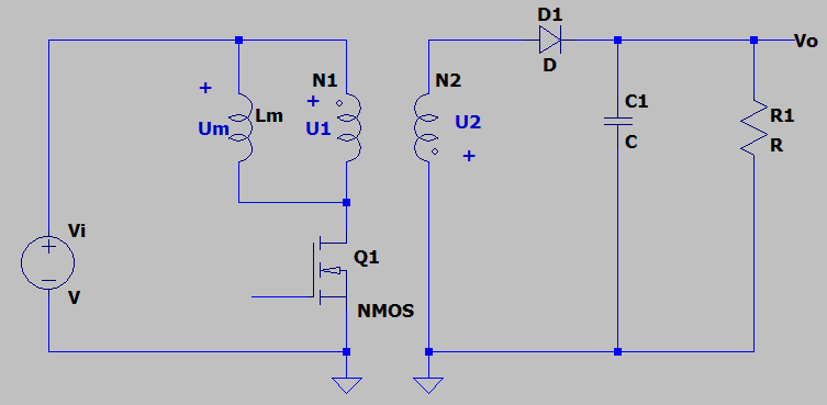 Flyback Converter电源基本电路分析_flyback励磁电感-CSDN博客