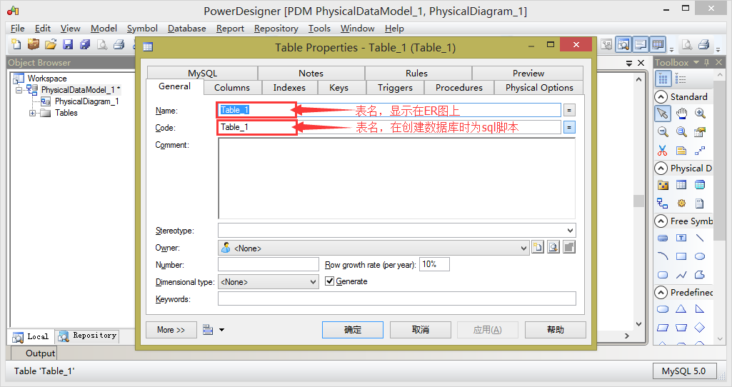 Powerdesigner16撰画ER图_powerdesigner画er图-CSDN博客