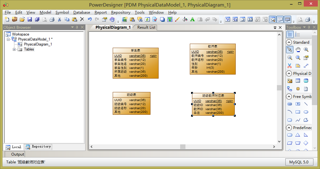 Powerdesigner16撰画ER图_powerdesigner画er图-CSDN博客