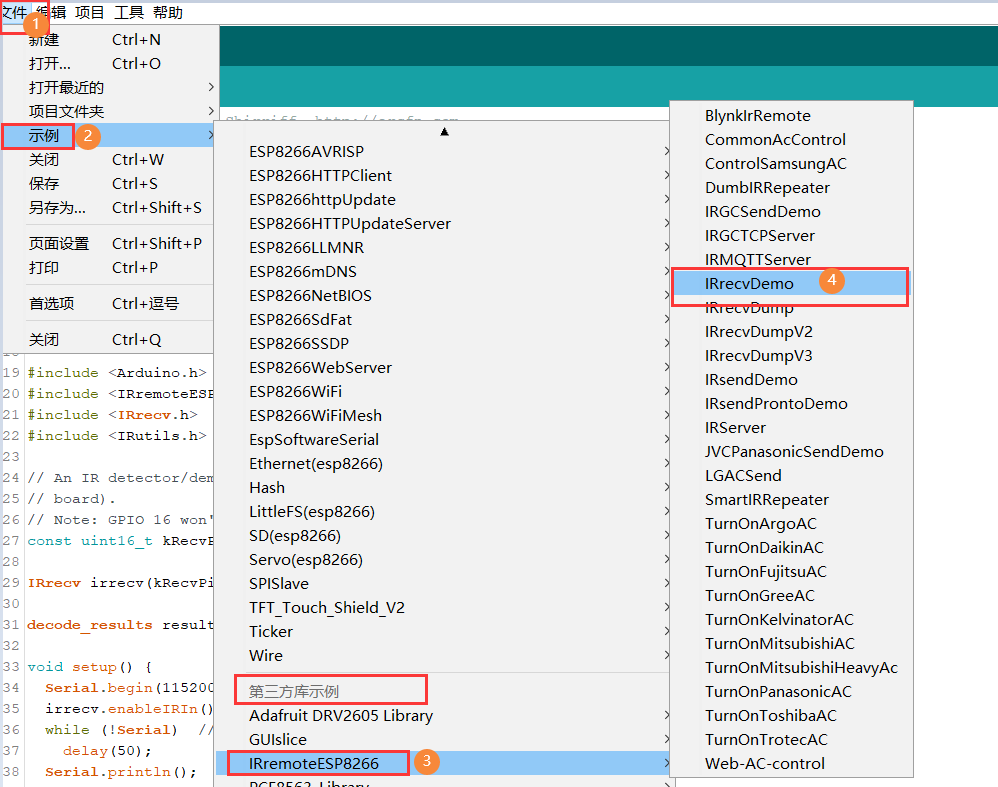 wemos D1 mini / nodeMCU（ESP8266）利用ky-022和 IRremoteESP8266库接收红外编码_irrecvdemo-CSDN博客