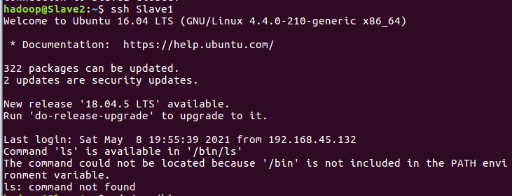 Command ‘ls‘ is available in ‘/bin/ls‘ The command could not be located because ‘/bin‘ is not ...
