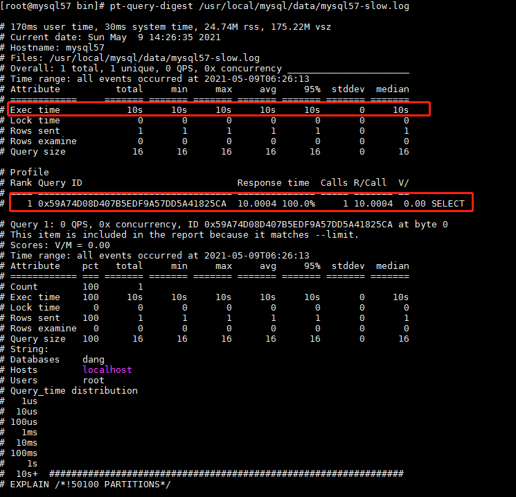 Mysql慢查询分析工具pt Query Digest详解pt Digest Csdn博客 