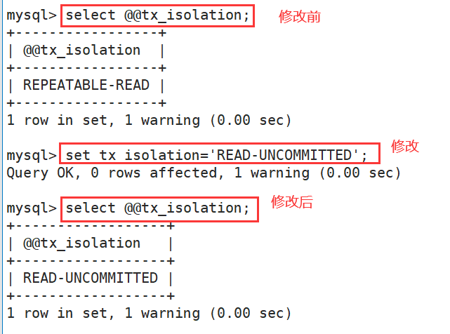 解决“set transaction isolation level read uncommitted；“命令无法修改MySQL数据库隔离级别的问题_set transaction ...