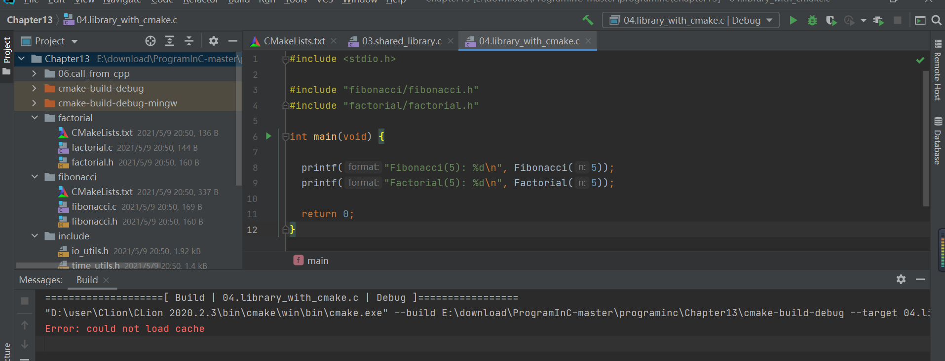 Clion手的删除cmake-build-debug下的文件_clion清理cmake-CSDN博客
