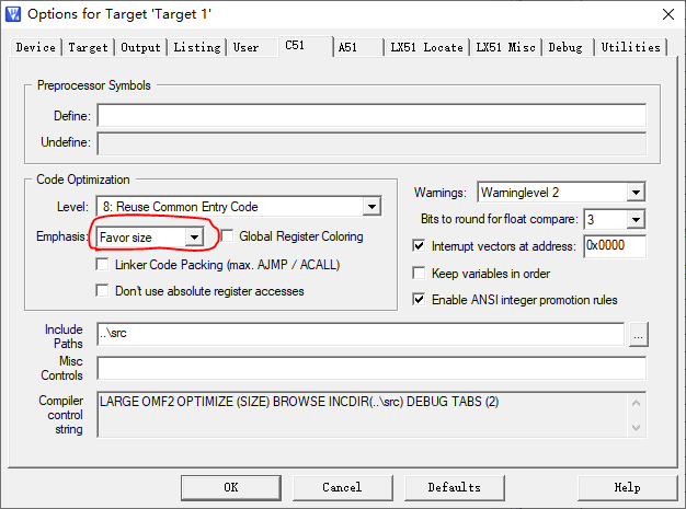 Keil C51注意事项_*** warning l15: multiple call to function-CSDN博客