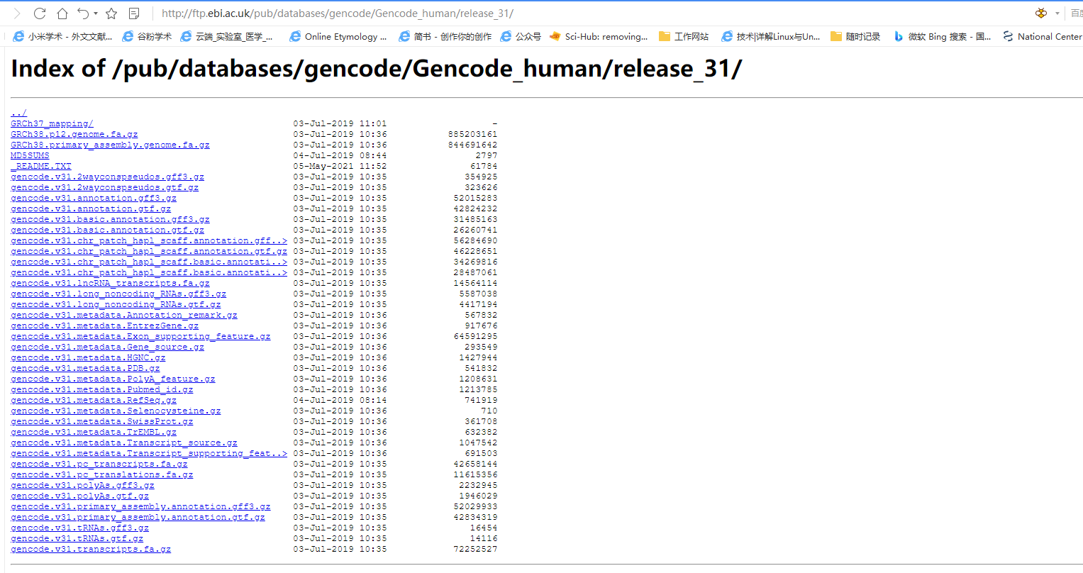 构建index所需的参考基因组以及各种版本的注释文件_hg38.fa chr1.fa-CSDN博客