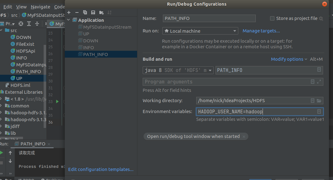 hadoop-HDFS操作-安装IDEA-java实现_failed on local exception: org.apache.hadoop.ipc.r-CSDN博客
