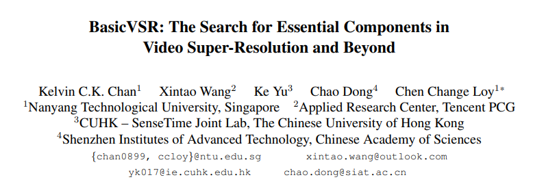 BasicVSR(CVPR2021)复现过程_basicvsr++复现-CSDN博客