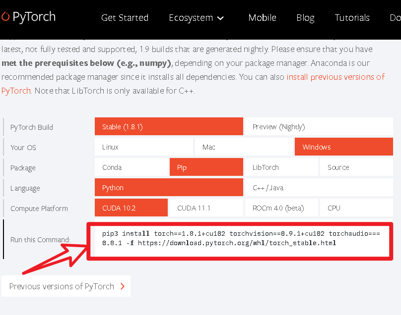 pytorch-GPU1.8.1安装&cuda10.2&python3.7_pytorch 1.8.1+cu102-CSDN博客