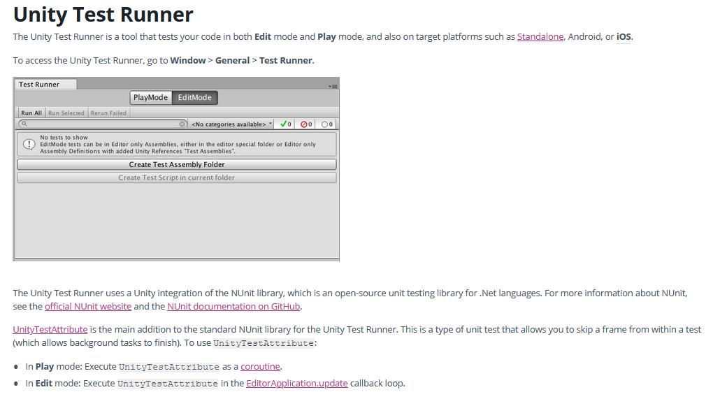 Unity 基础 之 简单介绍与使用 单元测试 Test Runner（NUnit） / Assert 基于 2019.3.x_unity ...