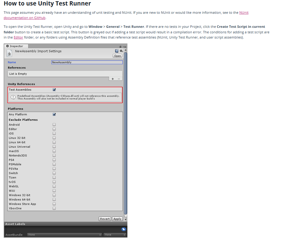 Unity 基础 之 简单介绍与使用 单元测试 Test Runner（NUnit） / Assert 基于 2019.3.x_unity ...