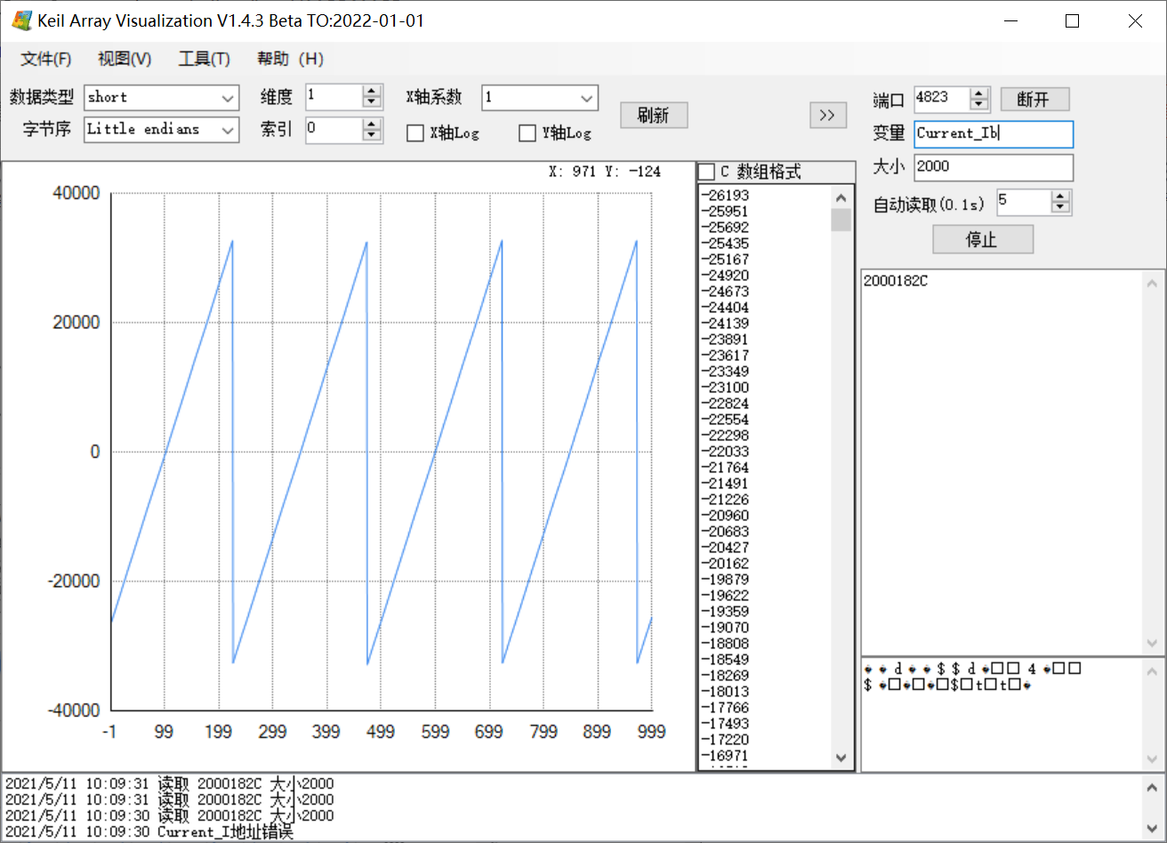 Keil调试显示波形方法_keil array visualization-CSDN博客
