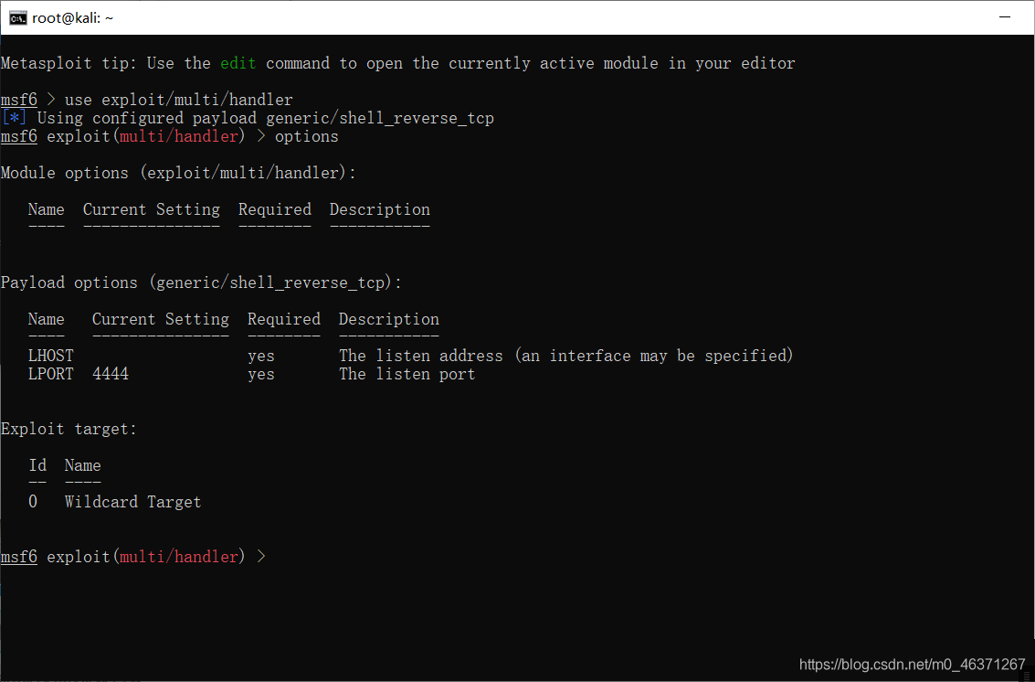 记kali下使用metasploit木马进行远程控制 Kali Iot控制 Csdn博客