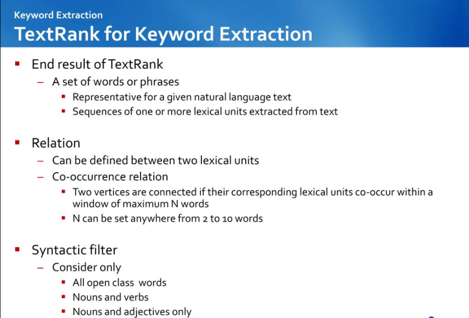 TextRank算法是什么？基于TextRank算法进行关键词抽取_textrank的方法来计算每篇资讯的关键词-CSDN博客
