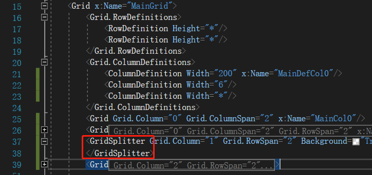 关于GridSplitter的一些坑_gridsplitter 分割2个grid-CSDN博客