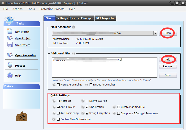 .NET加密打包教程一（.NetReactor加密）_net reactor加密教程-CSDN博客