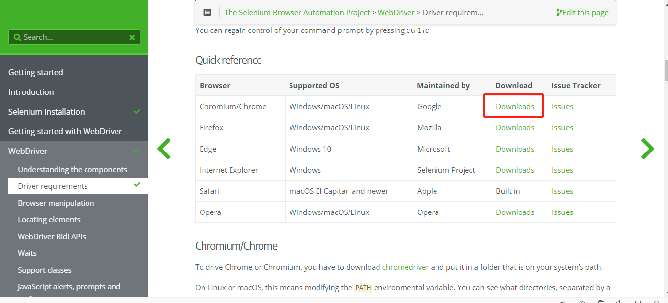 Selenium之安装浏览器驱动 Selenium Ie驱动 Csdn博客