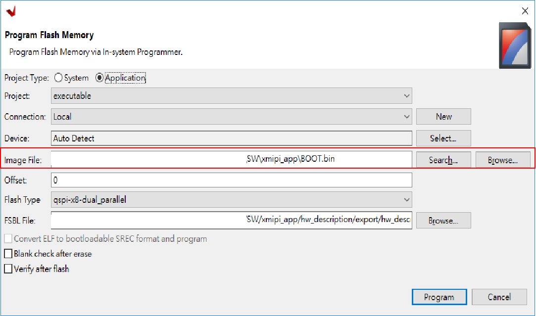 在Xilinx Vivado and Vitis上建立闪存启动映像(flash boot image) 以 ZCU102 为例_create boot image-CSDN博客