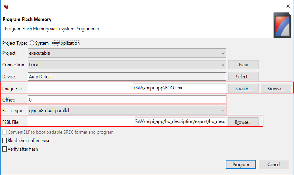 在Xilinx Vivado and Vitis上建立闪存启动映像(flash boot image) 以 ZCU102 为例_create boot image-CSDN博客