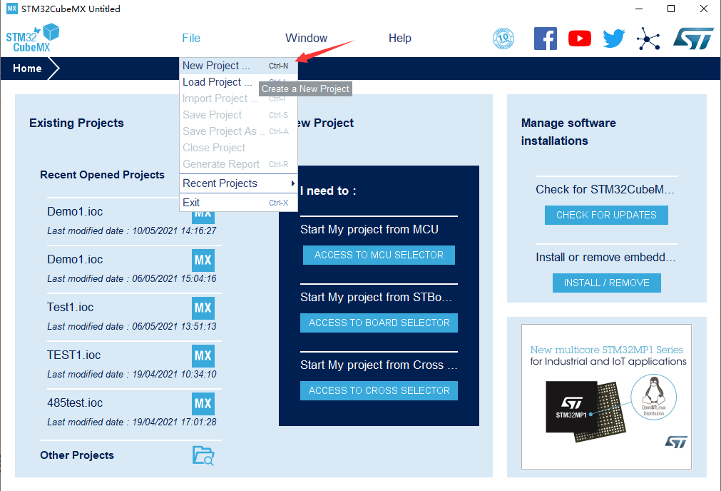 基于STM32CubeMX+STM32F407ZGT6+FreeRTOS+freeMODBUS_RTU的移植_基于stm32cubemx的 ...