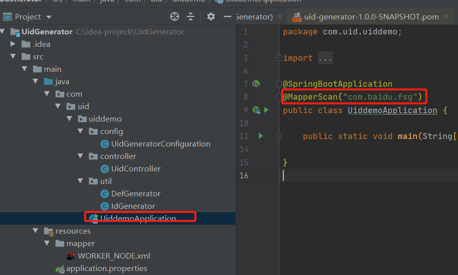 springboot持续集成百度唯一id生成器(UidGenerator)_springboot + mybatisplus整合百度uidgenerator库_YSYSTYLE的博客-CSDN博客