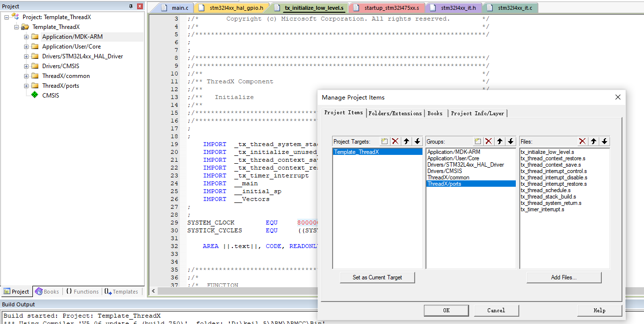 ThreadX最小移植及tx_initialize_low_level.s的简要分析_stm32cubemx threadx-CSDN博客