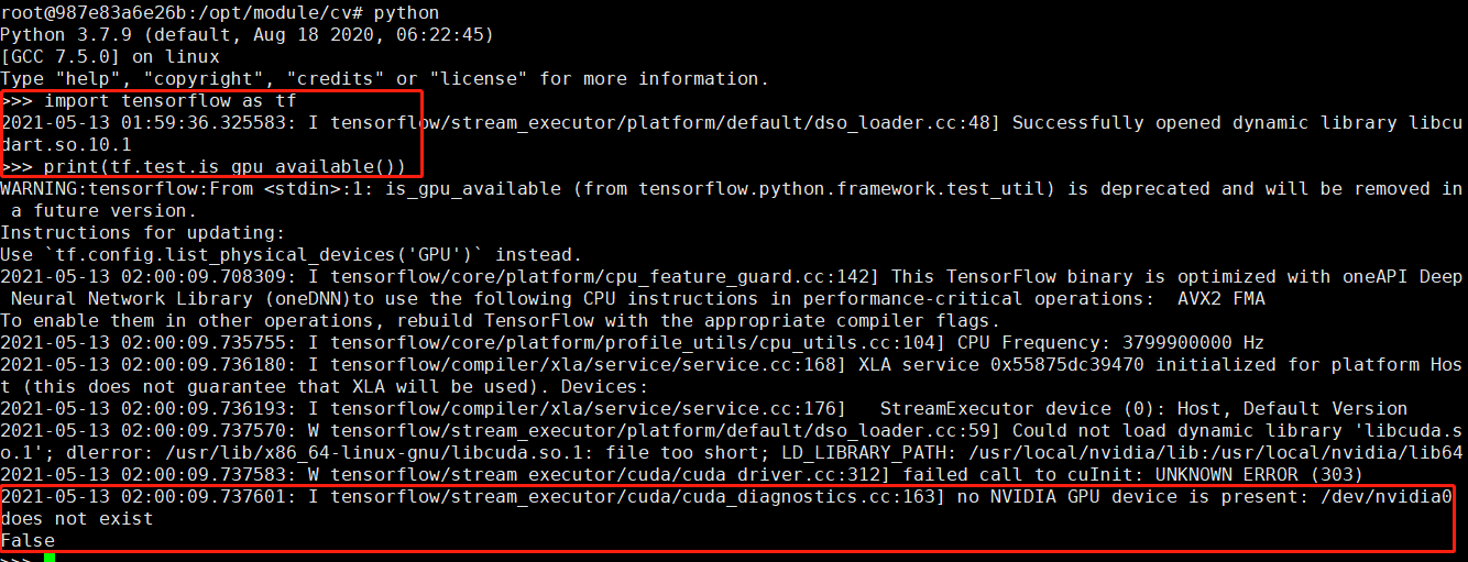 nvidia-docker镜像中tensorflow-gpu无法使用gpu_docker 容器报错 no nvidia gpu device is present-CSDN博客