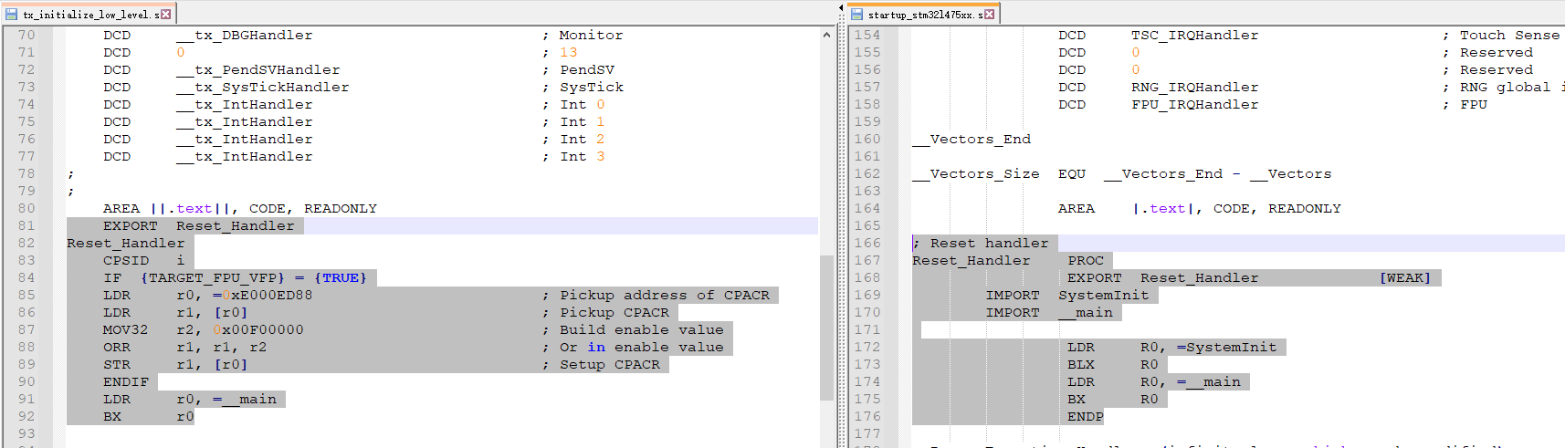 ThreadX最小移植及tx_initialize_low_level.s的简要分析_stm32cubemx threadx-CSDN博客