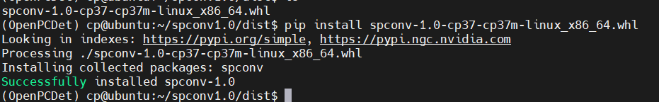 Ubuntu18.04安装OpenPCDet及配置spconv – 源码巴士
