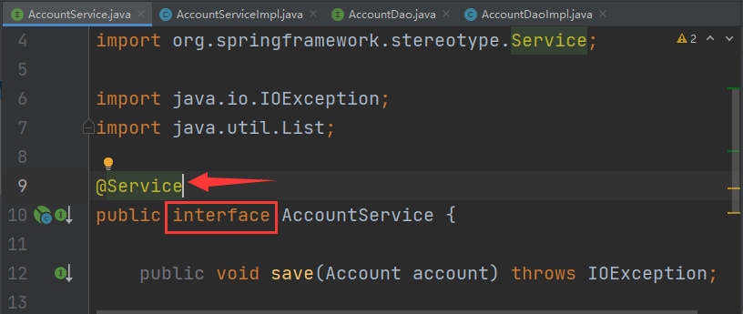 spring注解@Service，@Repository写在接口上还是接口的实现类上的有关测试_@service注解写在接口还是实现类-CSDN博客