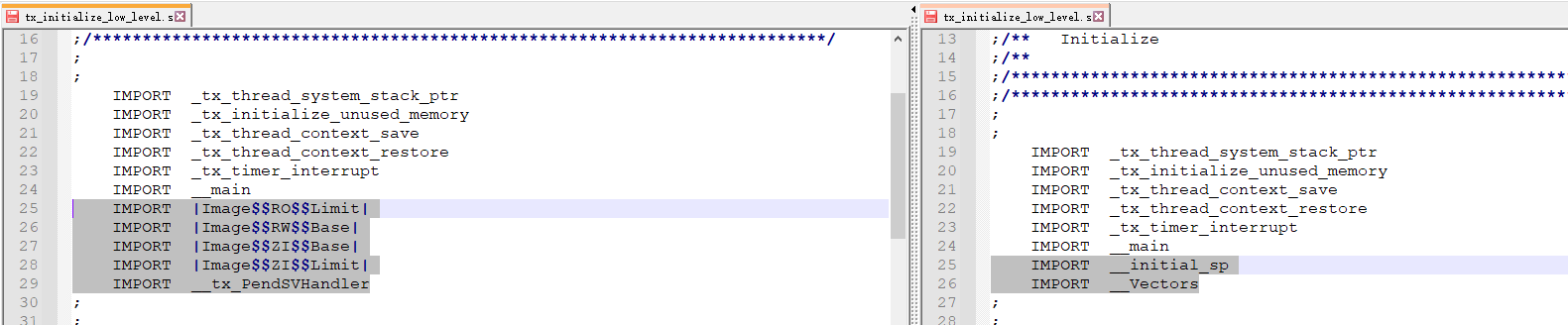 ThreadX最小移植及tx_initialize_low_level.s的简要分析_stm32cubemx threadx-CSDN博客