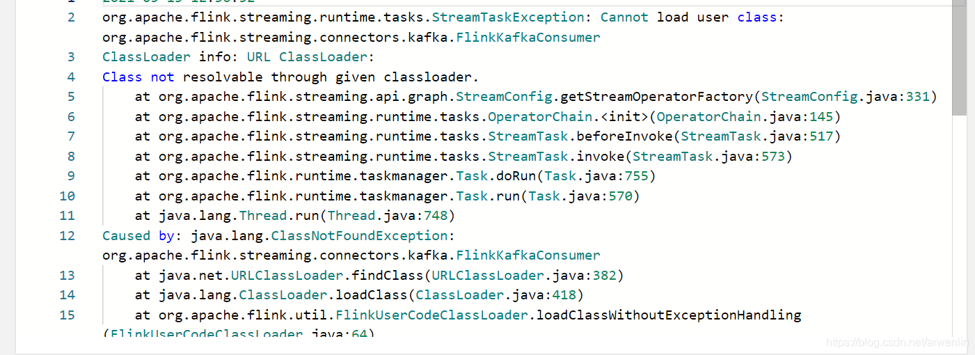 Flink1122 使用问题记录 (持续更新)cannot Load User Class Orgapacheflinkstreaming Csdn博客 9544