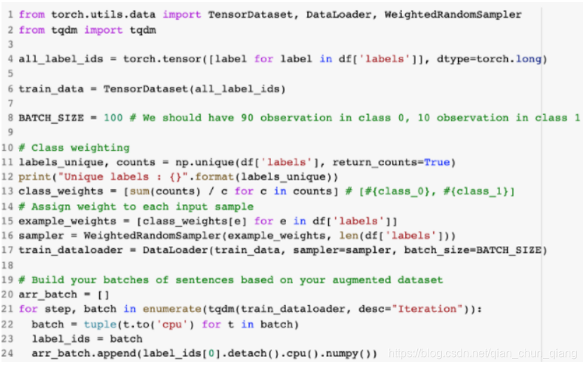 使用weightedrandomsampler处理类不平衡(pytorch) Csdn博客