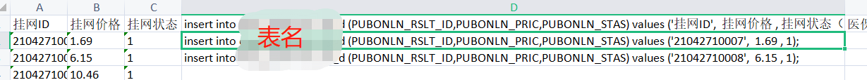 Excel数据转换为insert Into 语句excel转insert语句 Csdn博客