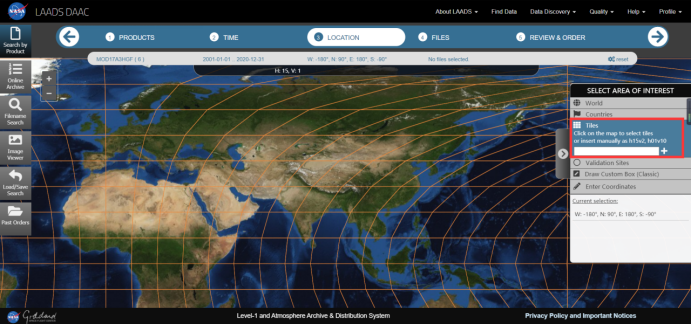 MODIS数据产品下载流程_modis下载数据怎么选择区域-CSDN博客