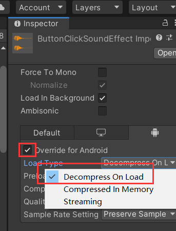 Unity3D在移动端Android、IOS下音效延迟问题_unity sound lantency-CSDN博客