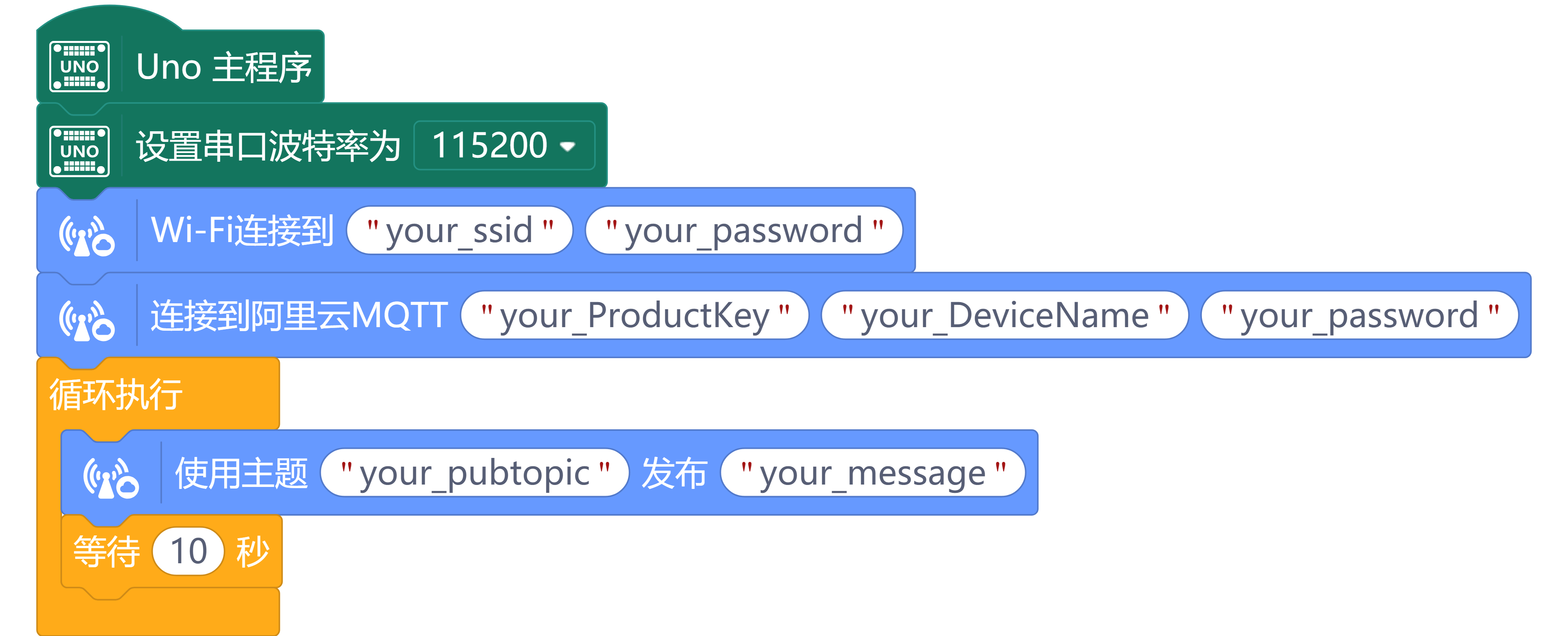 制作Mind+ Arduino UNO + EMW3080芯片连接阿里云的用户库_mind+编程软件上用阿里云服务器-CSDN博客