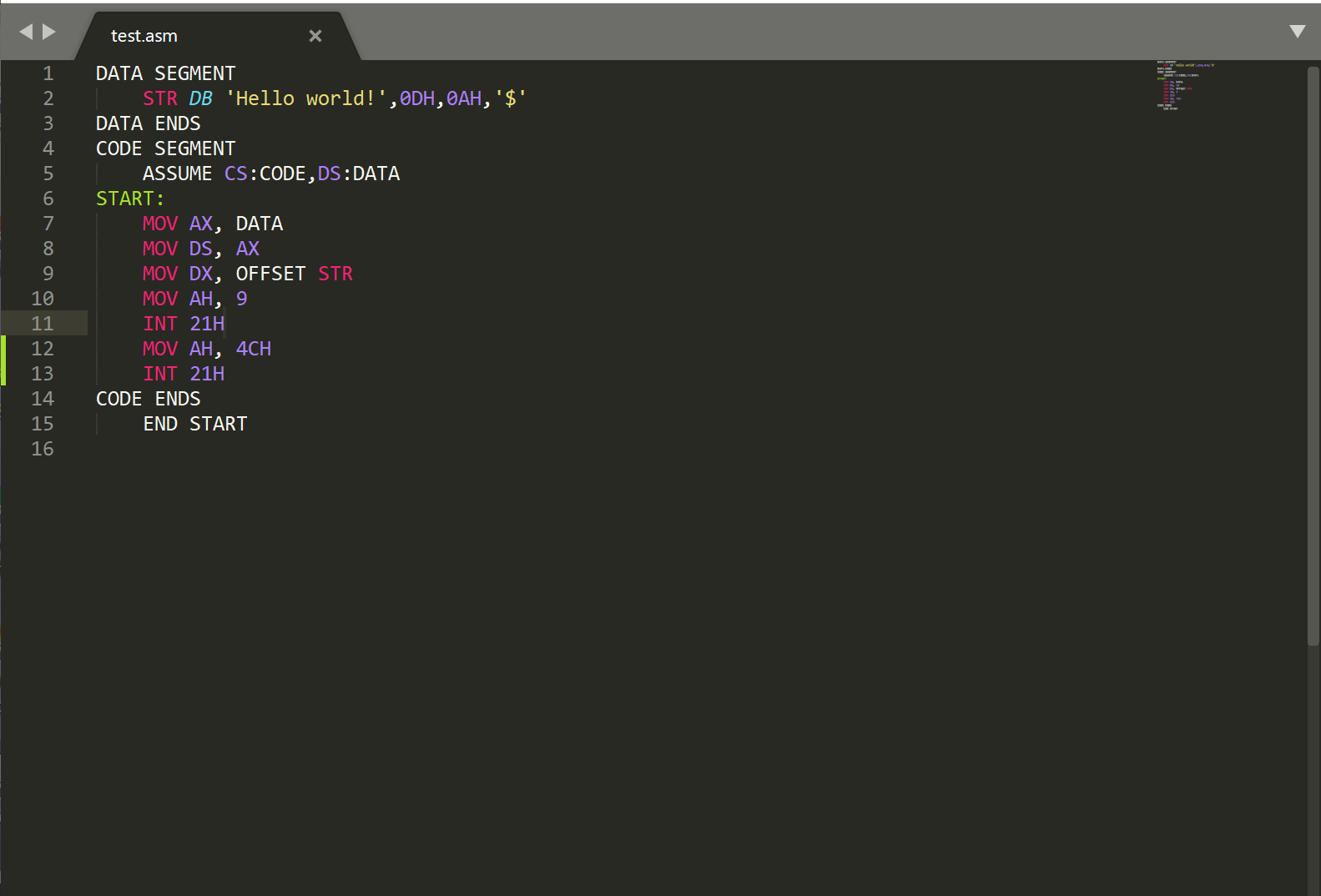 汇编语言编辑器：Sublime text3_汇编语言用什么软件编写-CSDN博客