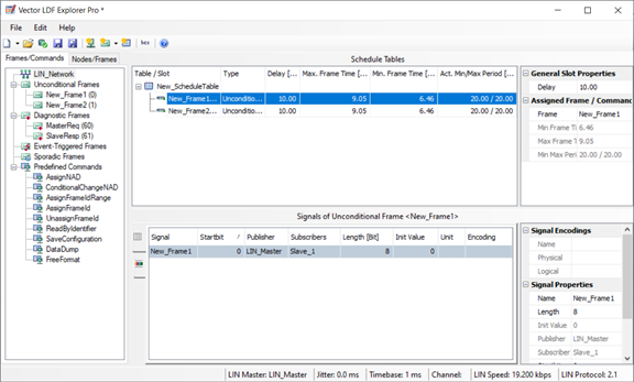 Built a Lin communication network using Canalyzer - Programmer Sought