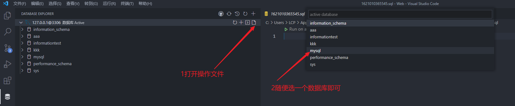 VScode 中的 Mysql 相关插件使用_vscode mysql插件-CSDN博客