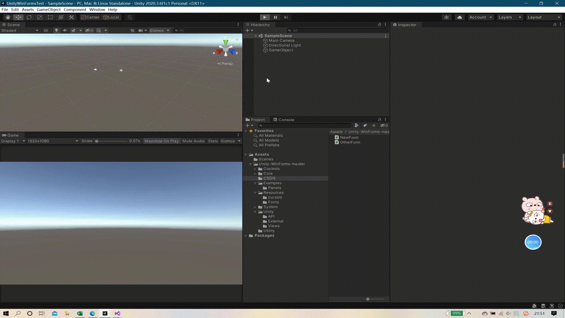 Unity3D中嵌入winform窗体应用程序：成长之路二_unity加载winform控件-CSDN博客