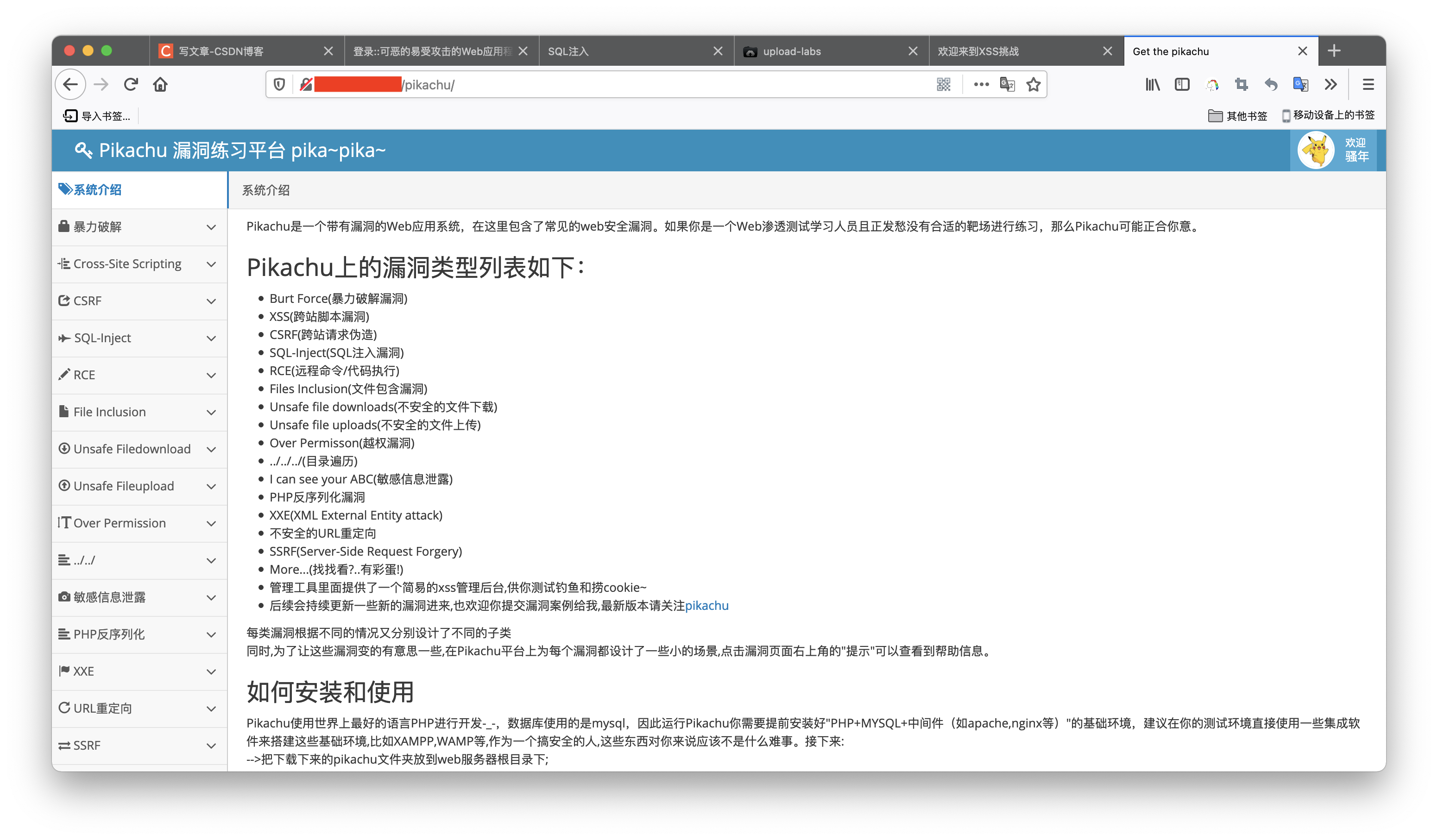 Linux安装宝塔Linux环境搭建DVWA、pikachu、xss、sqli、upload靶场_能用宝塔搭建dvwa-CSDN博客