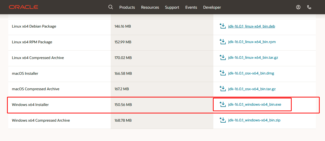 Windows 10系统中下载安装配置 JDK 环境_jdk16下载-CSDN博客
