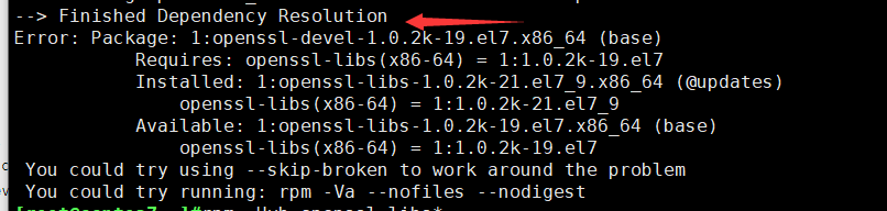 Error: Package: 1:openssl-devel-1.0.2k-19.el7.x86_64 (base) Requires: openssl-libs(x86-64-CSDN博客