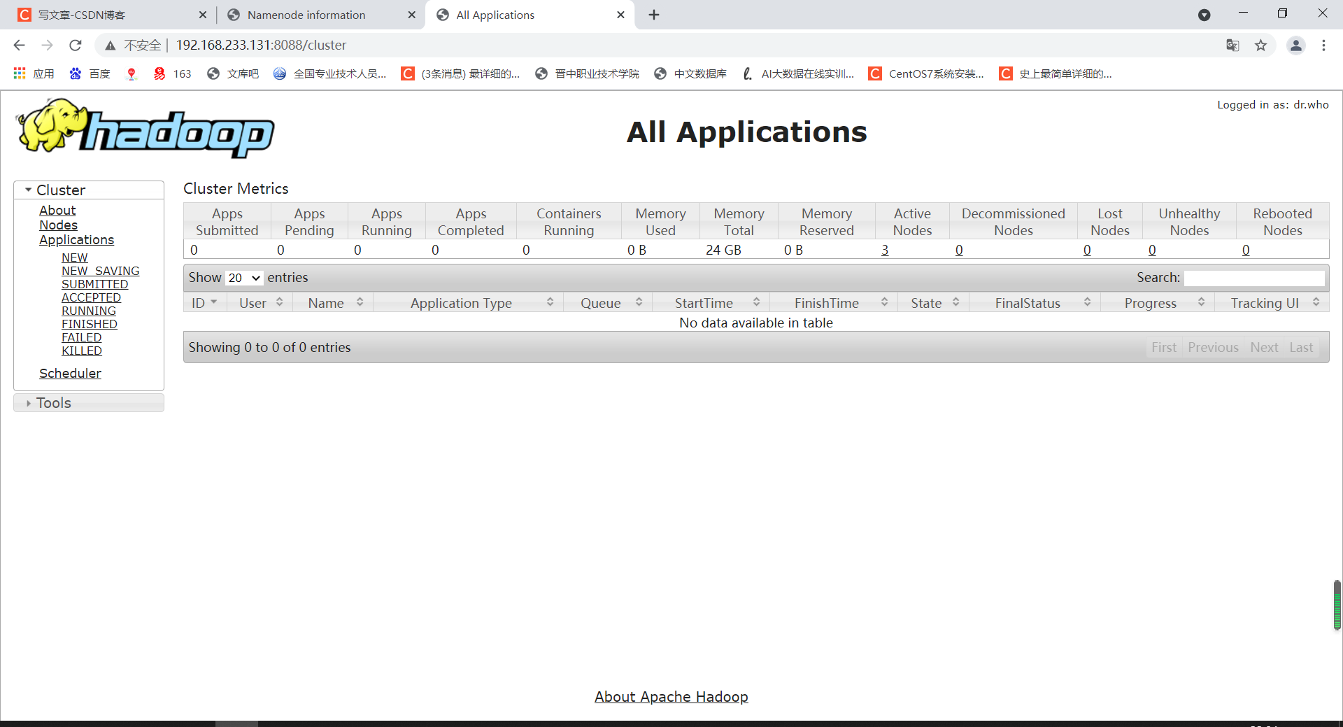 Hadoop平台搭建_hdfs-site.xml 指定用户-CSDN博客
