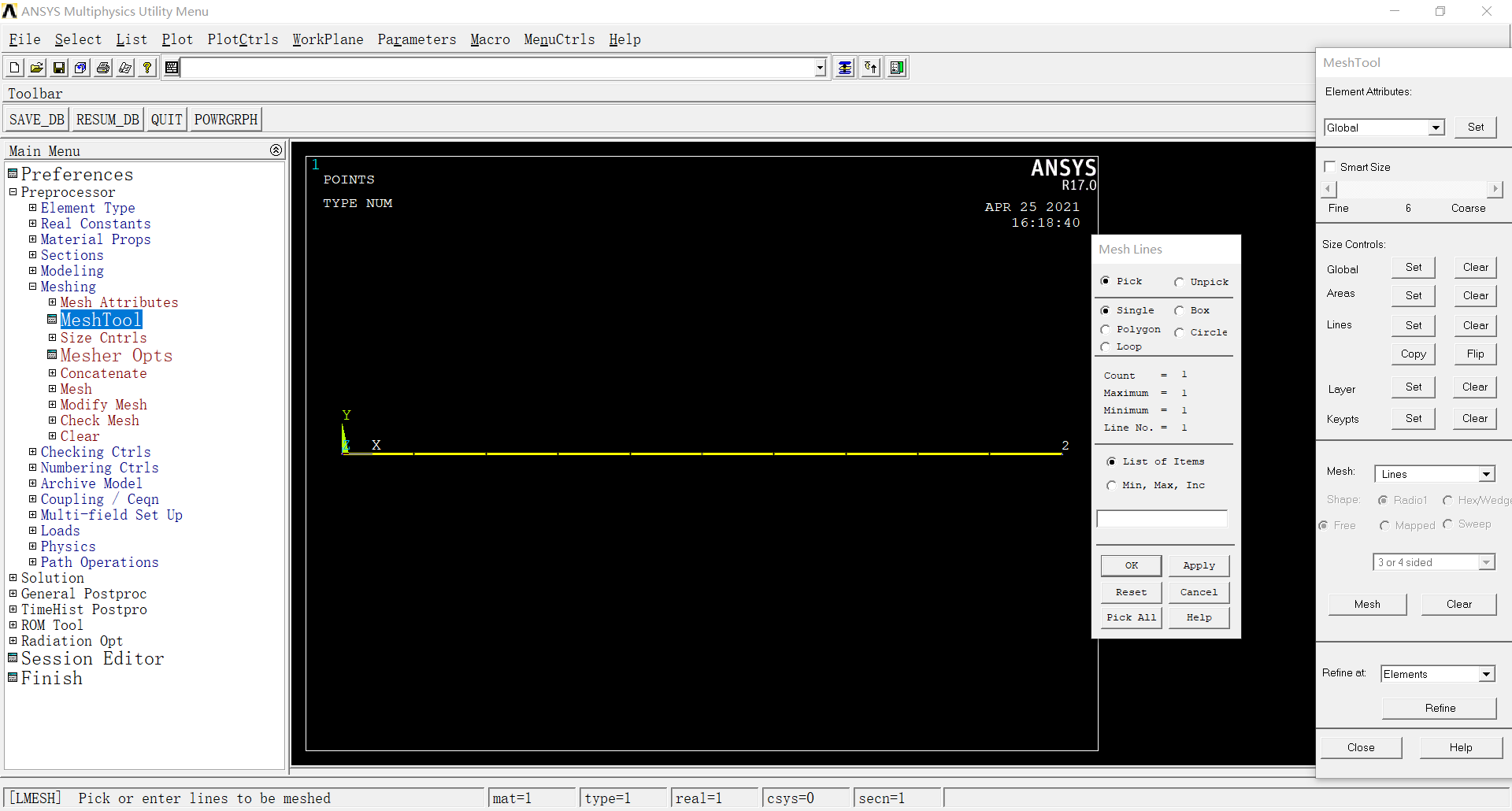 基于ANSYS-APDL的简单静力学分析示例（悬臂梁）_apdl案例-CSDN博客